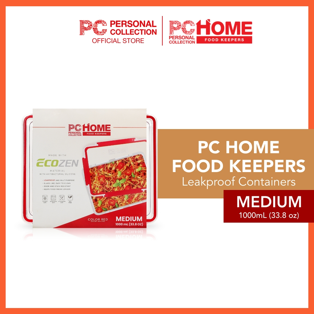 PCHome Food Keeper Ecozen 1000ml RED Personal Collection | Shopee ...