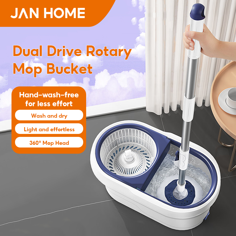 Jiajie Youpin Self Wash Spin Mop Spinner Flat 360 Rotating Cleaner With ...