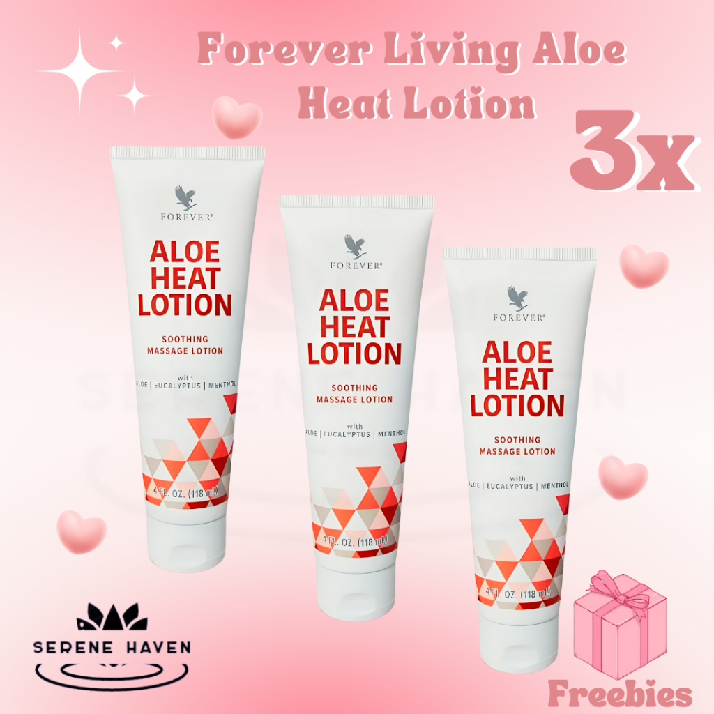 Forever Living Aloe Heat Lotion 118ml ( 3 TUBES ) | Shopee Philippines
