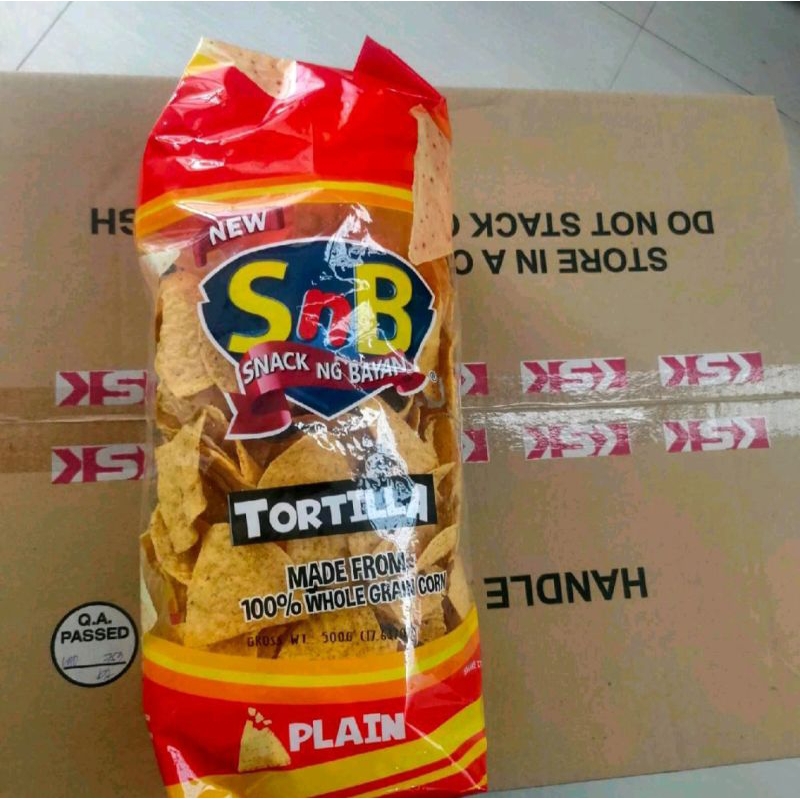 SNB Nachos Plain 500grm. | Shopee Philippines
