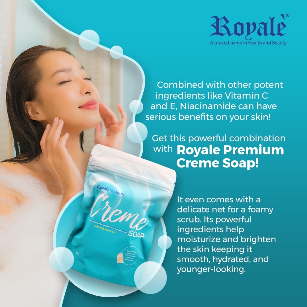 Royale Premium Creme Soap (with Niacinamide, Vitamin C, Vitamin E ...