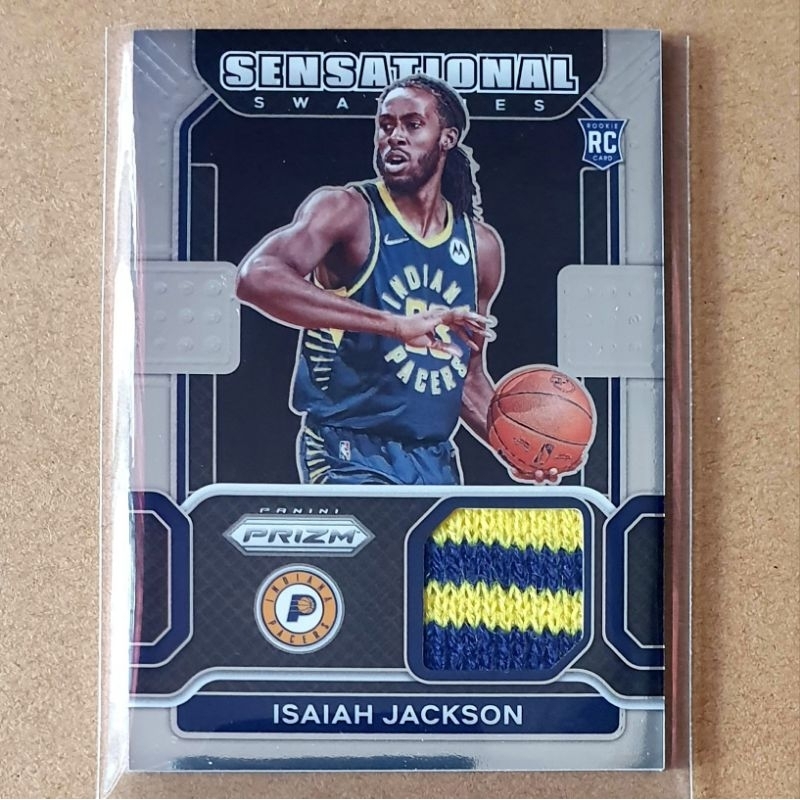 2021-22 Prizm Sensational Swatches Isaiah Jackson RC | NBA Card ...