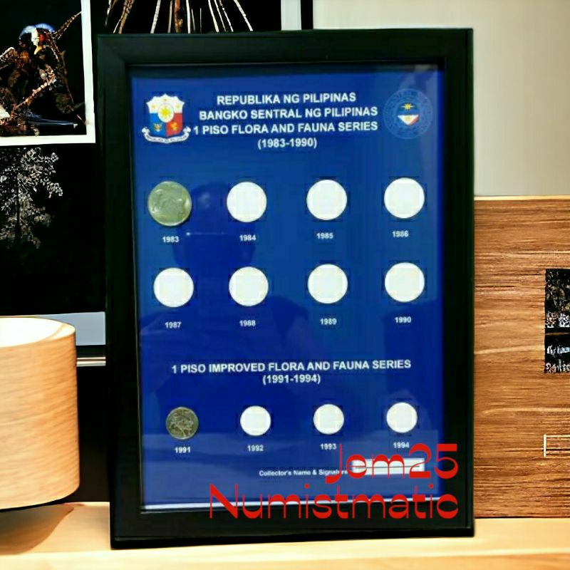 1 PISO (KALABAW) COIN SERIES | GLASS PHOTO FRAME WALL DISPLAY | Shopee ...