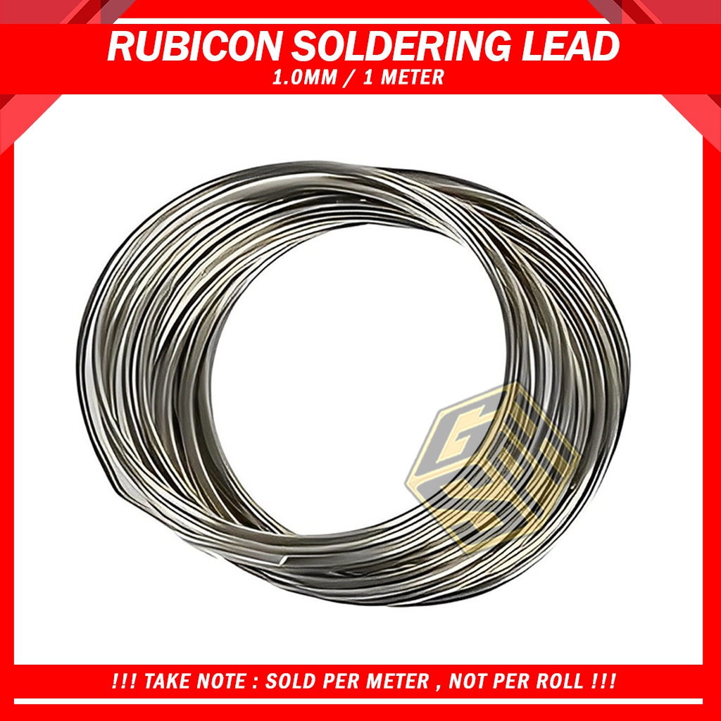 1 Meter RUBICON SOLDERING LEAD WIRE 1mm (QUALITY JAPAN) | Shopee ...