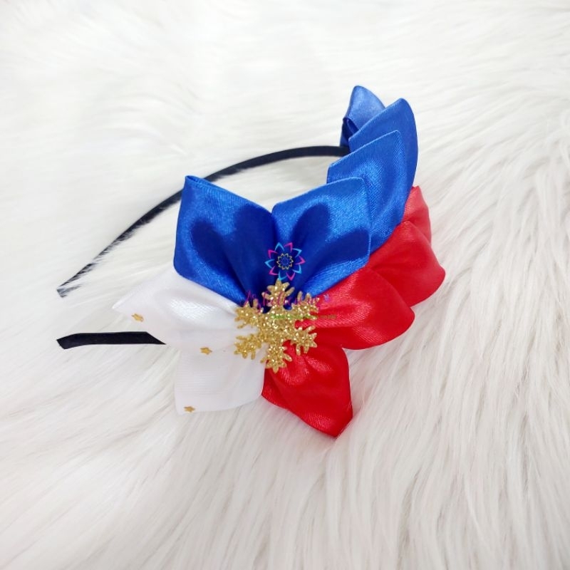 Philippine flag color inspired headband girls hair accessories | Shopee ...
