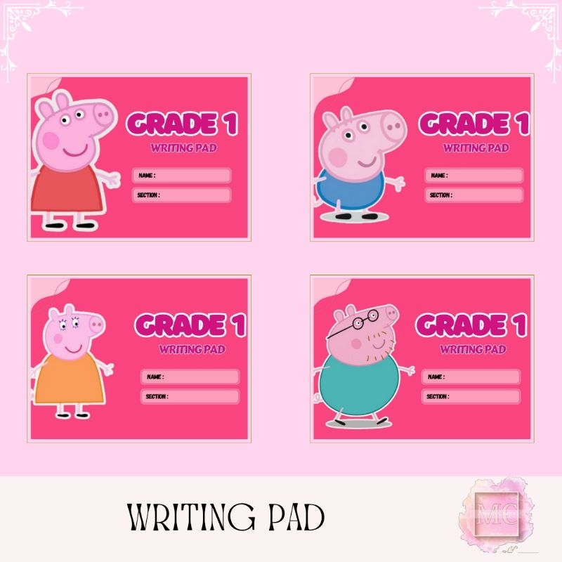 GRADE 1 WRITING PAD (Customized) | Shopee Philippines