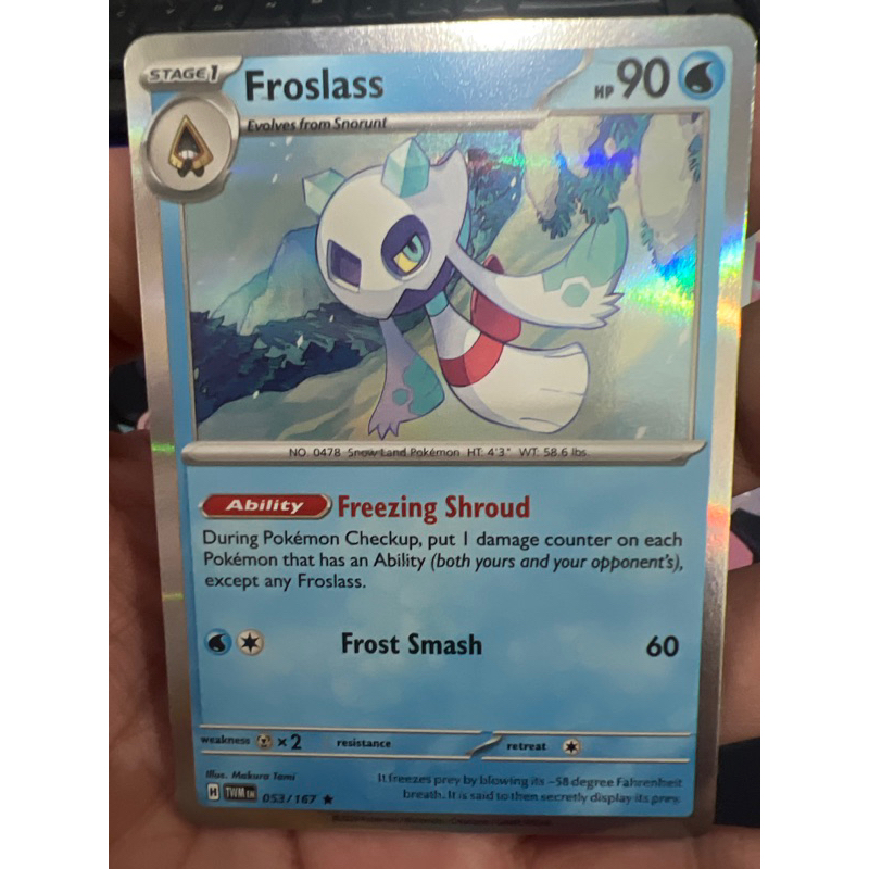 Froslass 053/167 Pokemon TCG Twilight Masquerade Holo / Reverse ...