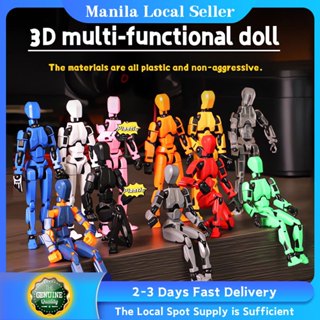 T13 Kids Toy 3D Action Figure Lucky 13 Action Figure Robot Toy Movable ...