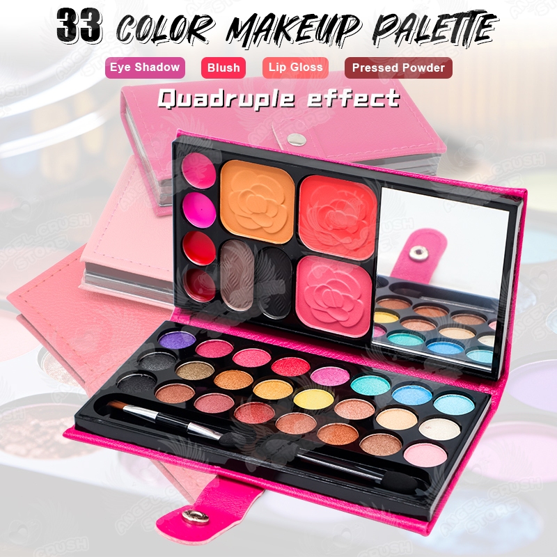 33 Colors Eyeshadow Palette Stage Makeup Plate Pearl Color Eye Shadow ...
