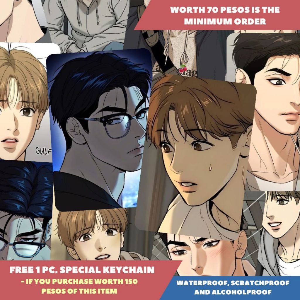 [ 6 pcs. SET ] Jinx BL Manhwa Photocards #1 (Waterproof and ...