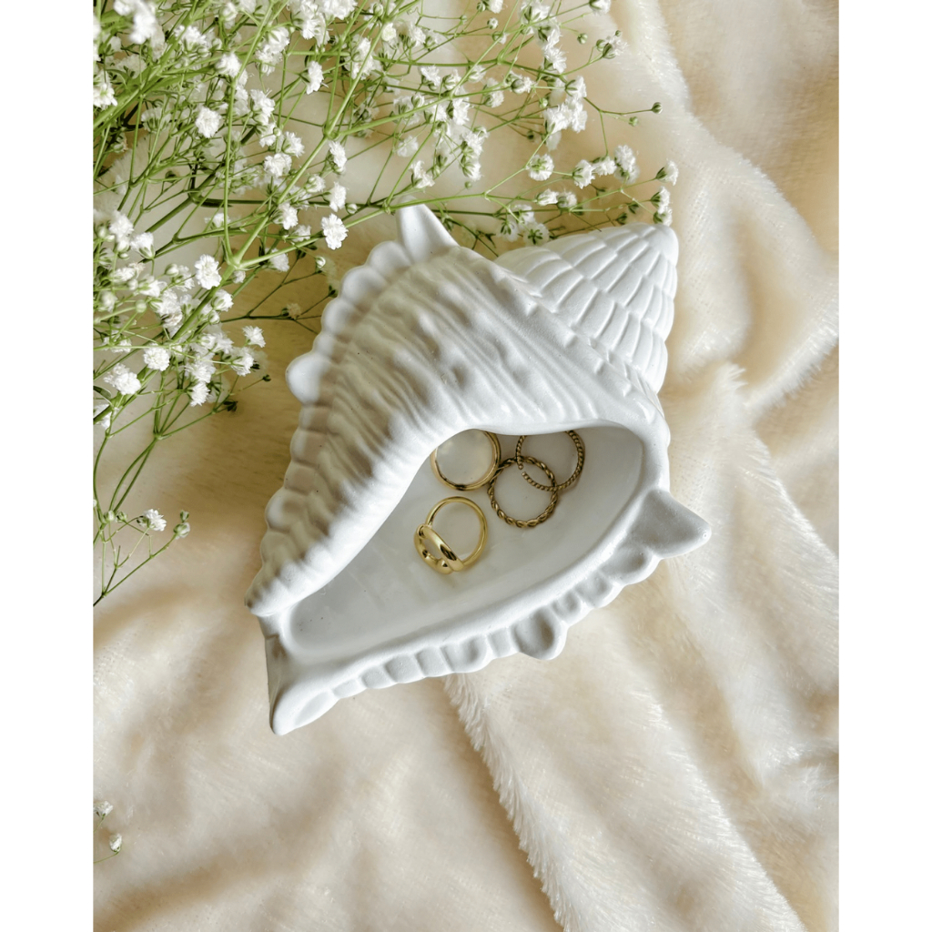 Handmade Conch Shell Bowl Storage for Candle Making | Jewelry Storage ...