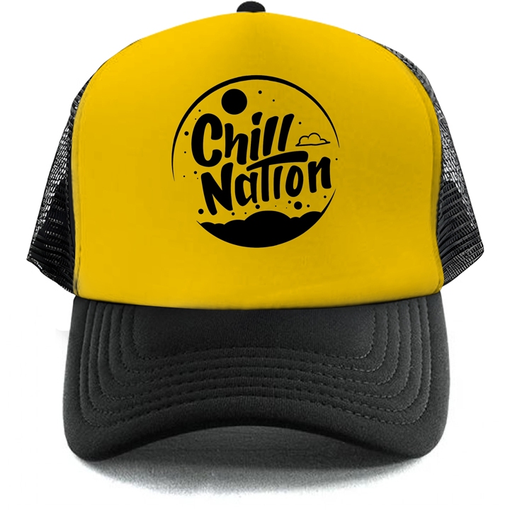 Mesh Net Cap Sporty Yellow Cap with Cool Designs for Men | Shopee ...