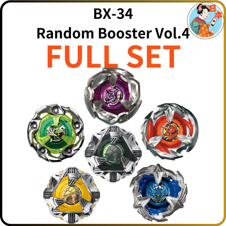 BEY BLADE X BX-35 Random Booster Vol.4 /FULL SET | Shopee Philippines
