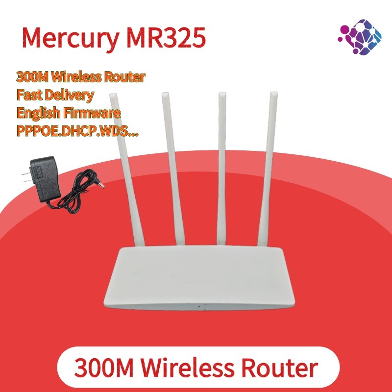 Used Mercury MW325R 300Mbps Wireless WIFI Router English Version Good ...