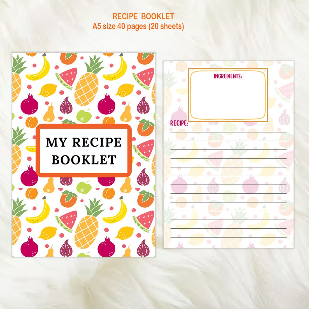 RECIPE BOOKLET A5 SIZE | Shopee Philippines