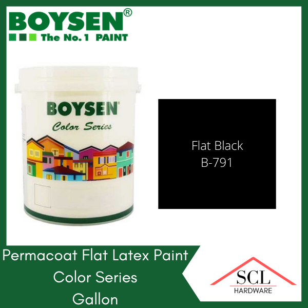 BOYSEN Permacoat Flat Black Gallon B-791 | Shopee Philippines