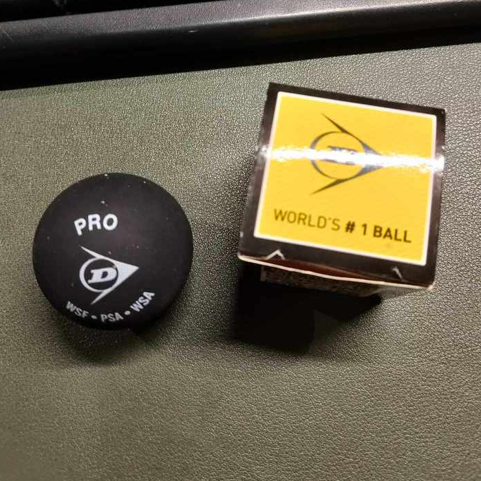 Original Dunlop Squash Pro Ball Double Yellow Dot Squash Ball (1Ball ...