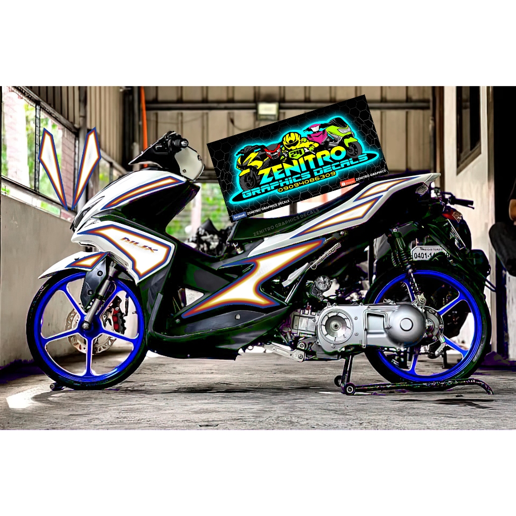TITANIUM DECALS FOR AEROX V1 ONLY (ZENITRO GRAPHICS DECALS) | Shopee ...