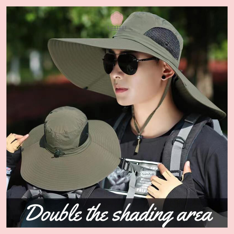 Breathable Sunscreen Sunshade Fishing Hat Summer Outdoor Men's ...