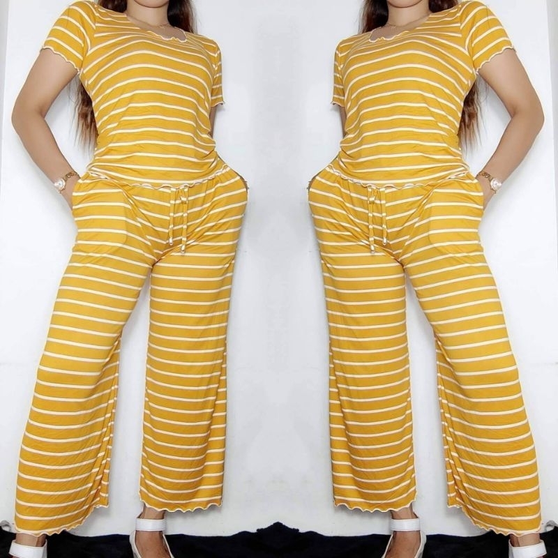 TERNO BLOUSE STRIPE WITH 2 SIDE POCKET (TBS) | Shopee Philippines