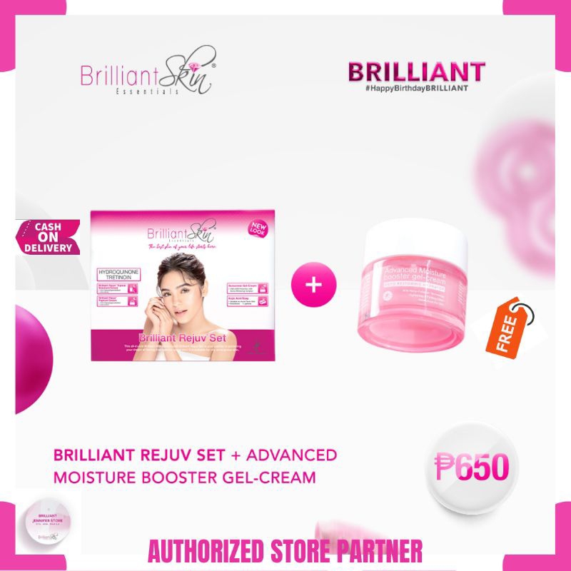 BRILLIANT REJUV SET + ADVANCED MOISTURE BOOSTER GEL-CREAM 50G | Shopee ...