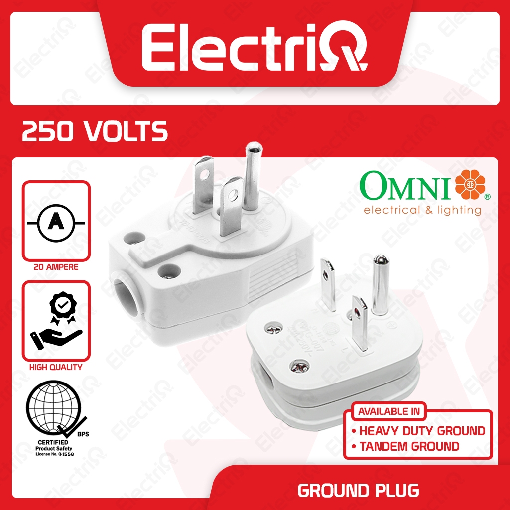 Electriq l Omni Heavy Duty Ground Plug & Tandem Ground Plug w ...