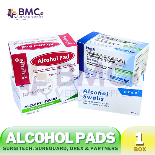 100PCS Disposable Alcohol Pads (70% Isopropyl Alcohol) | Shopee Philippines