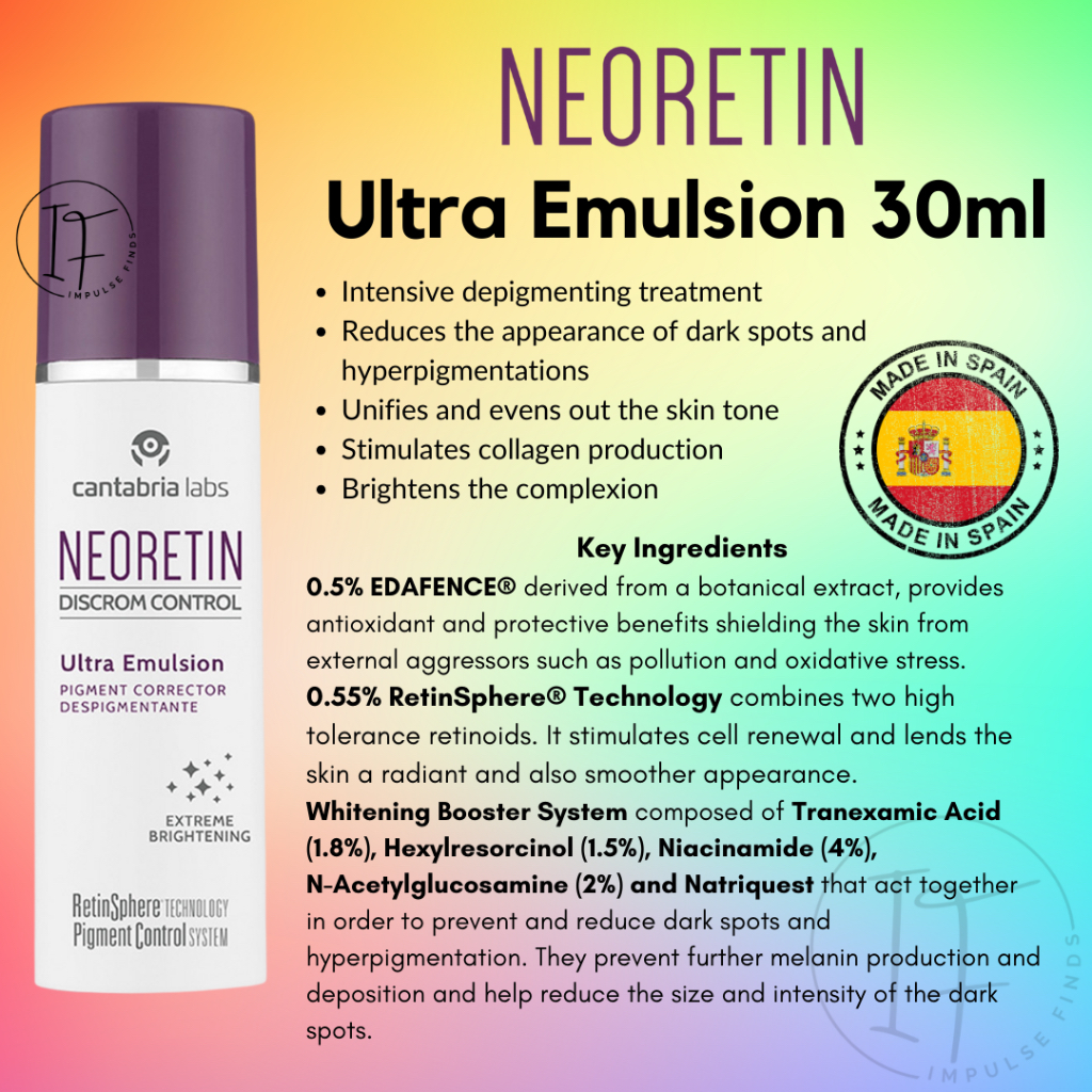 Neoretin Discrom Control Ultra Emulsion Pigment Corrector 30ml Intense ...