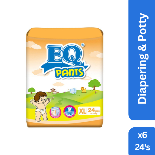 EQ Dry Pants Big Pack Extra Large 24's Baby Diapers Bundle of 6 ...