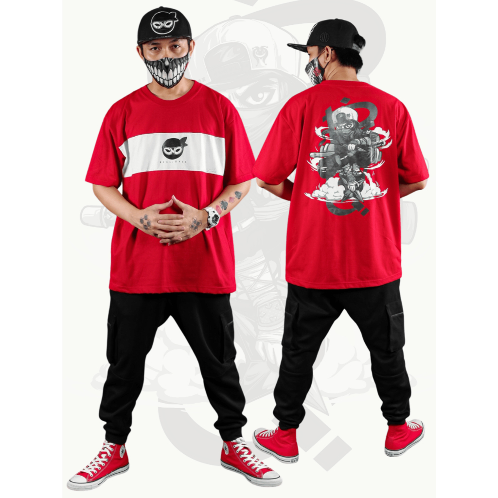 Real Jokes Clothing Ninja Sin (Red) | Shopee Philippines