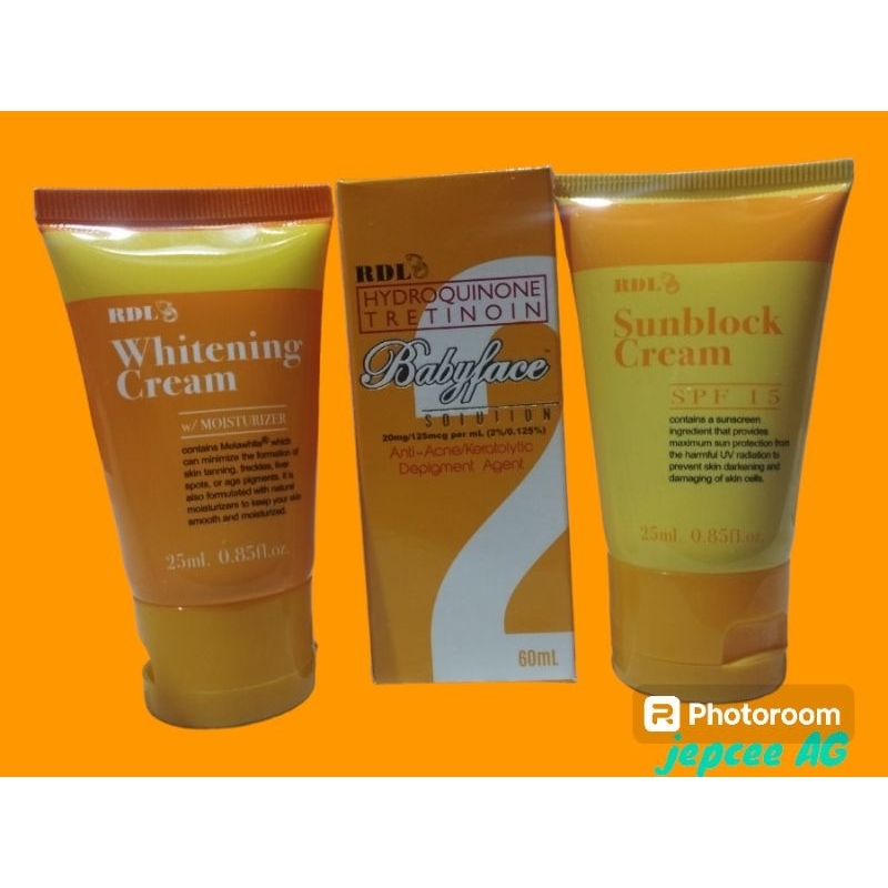 Set-2 RDL Babyface #2 60ml.+Rdl Sunblock cream SPF15 25ml.+ Rdl ...