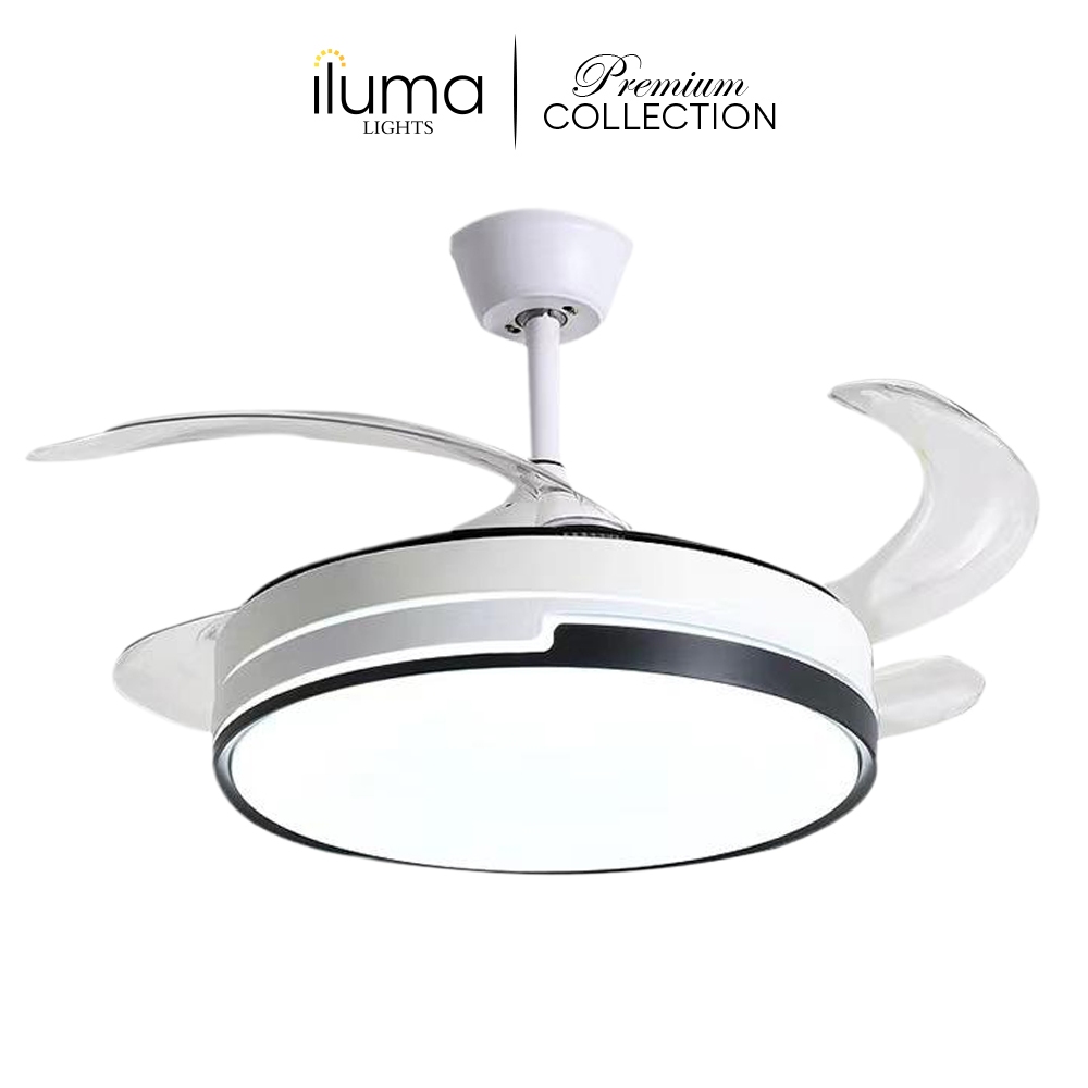 ILUMA Panama Restaurant Dining Room Fan Light Invisible Modern Bedroom ...