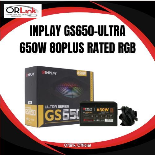 INPLAY GS650-ULTRA 80 PLUS POWER SUPPLY ULTRA (3153) | Shopee Philippines