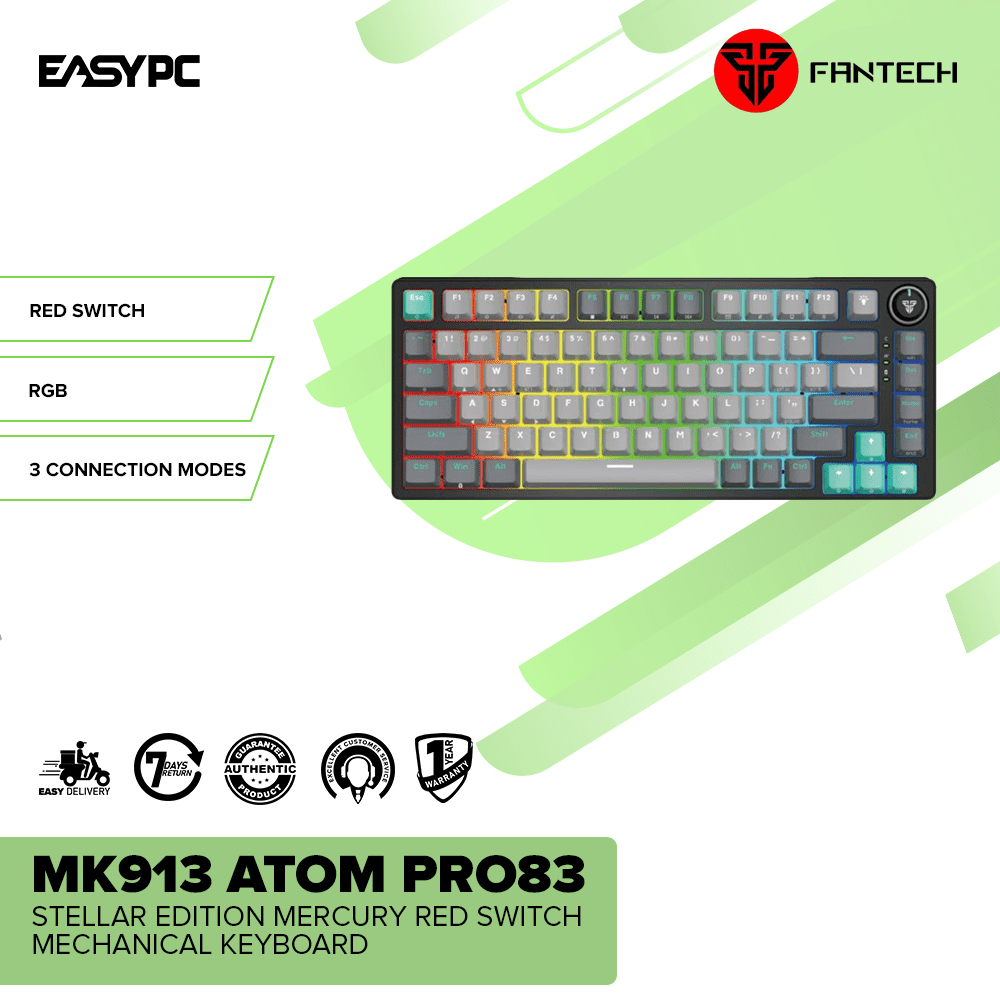 EasyPC | Fantech MK913 ATOM PRO83 Stellar Edition Mercury Red/Blue ...