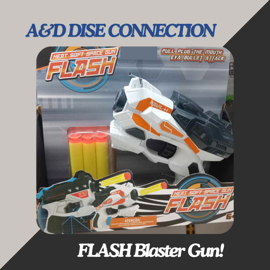 Mini FLASH Blaster Gun Toy with 3pcs. Foam Bullets | Shopee Philippines
