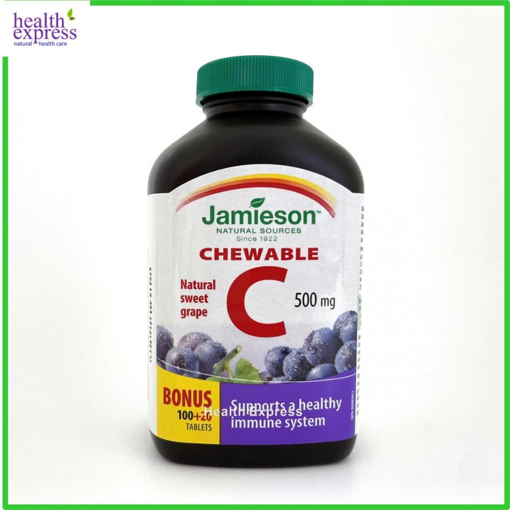Jamieson - Chewable C Grape (500 mg) 120 tablets(RANDOM Packing ...