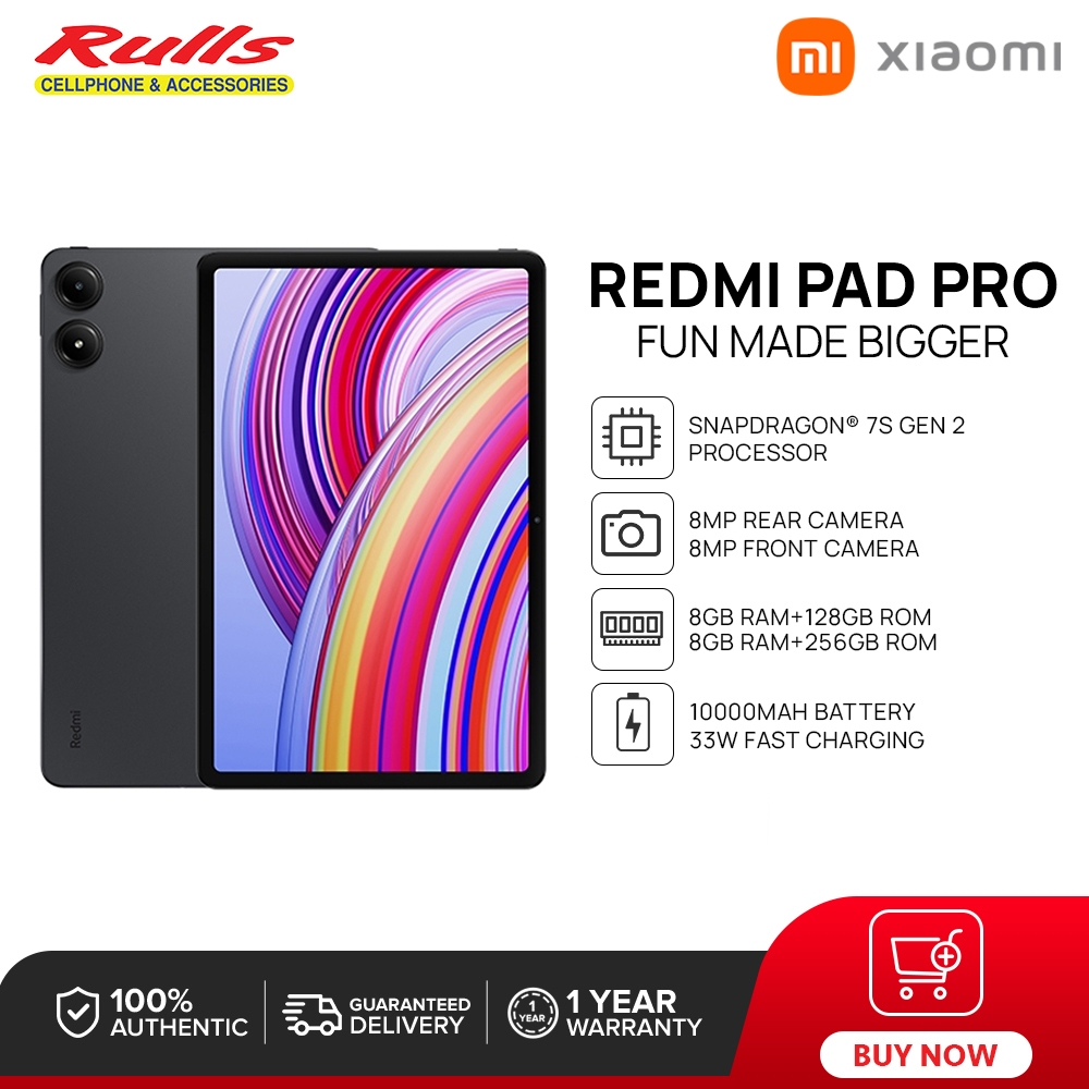 Xiaomi Redmi Pad Pro Tablet | 8GB+128GB / 8GB+256GB | Snapdragon 7s Gen ...