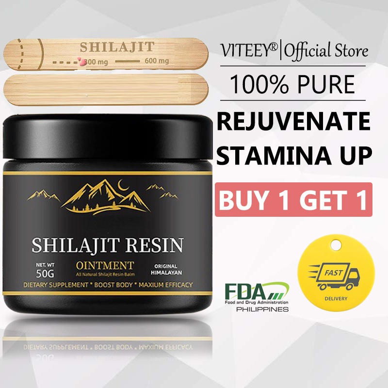 VITEEY Shilajit Pure Himalayan Organic Shilajit Resin with 85+ Trace Minerals and Fulvic Acid ...