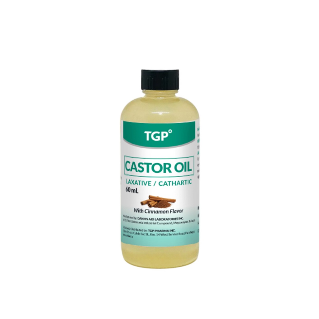 TGP Castor Oil Laxative/Cathartic with Cinnamon Flavor 60ml | Shopee ...