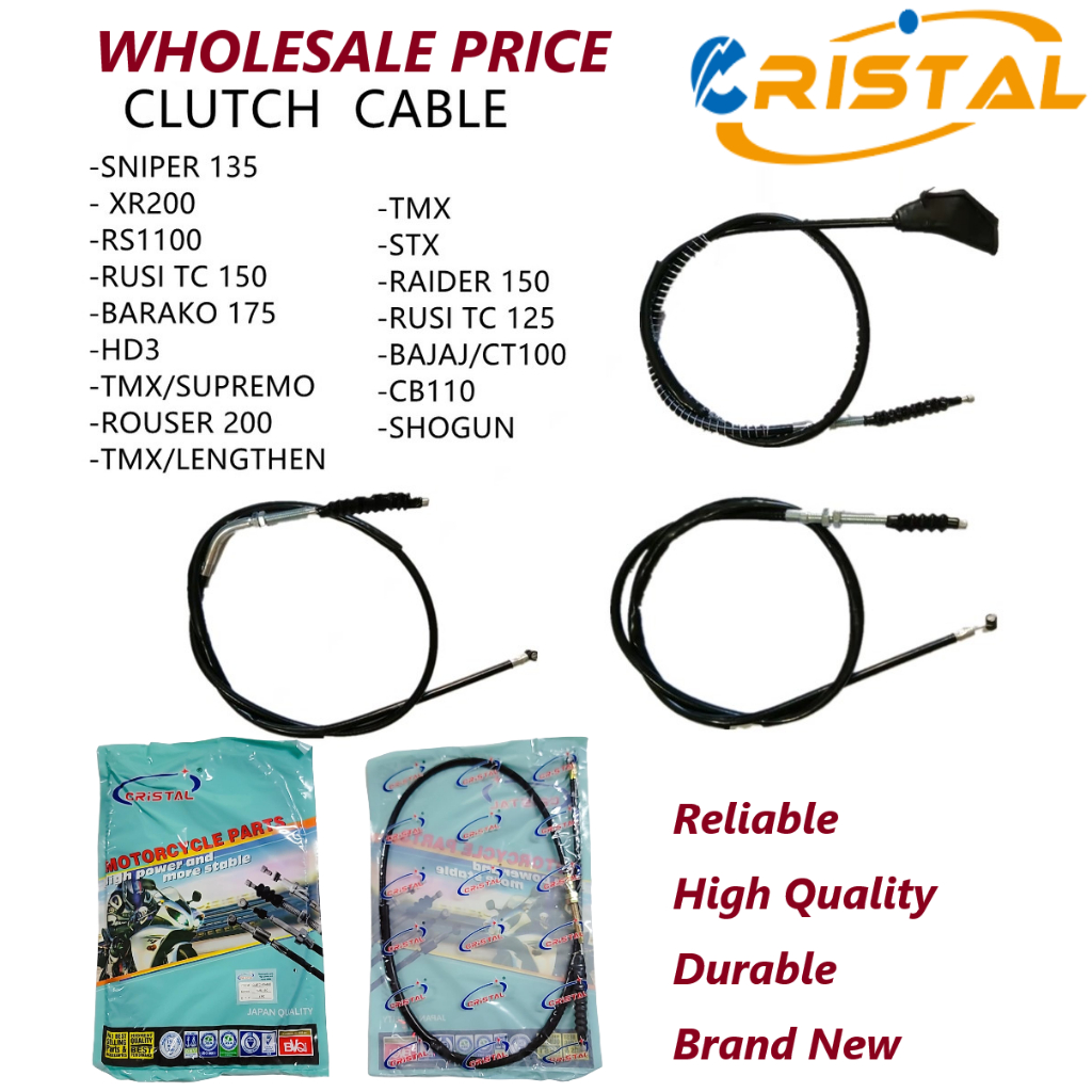 CRISTAL MOTORCYCLE CLUTCH CABLE DREAM / TMX / WAVE110 / CT100 ...