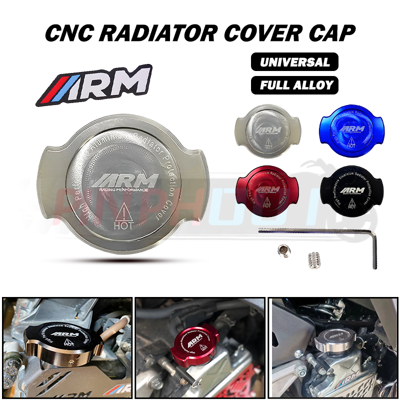 ARM Radiator Cap Cover Full CNC Universal With Sticker 1PC | Shopee ...
