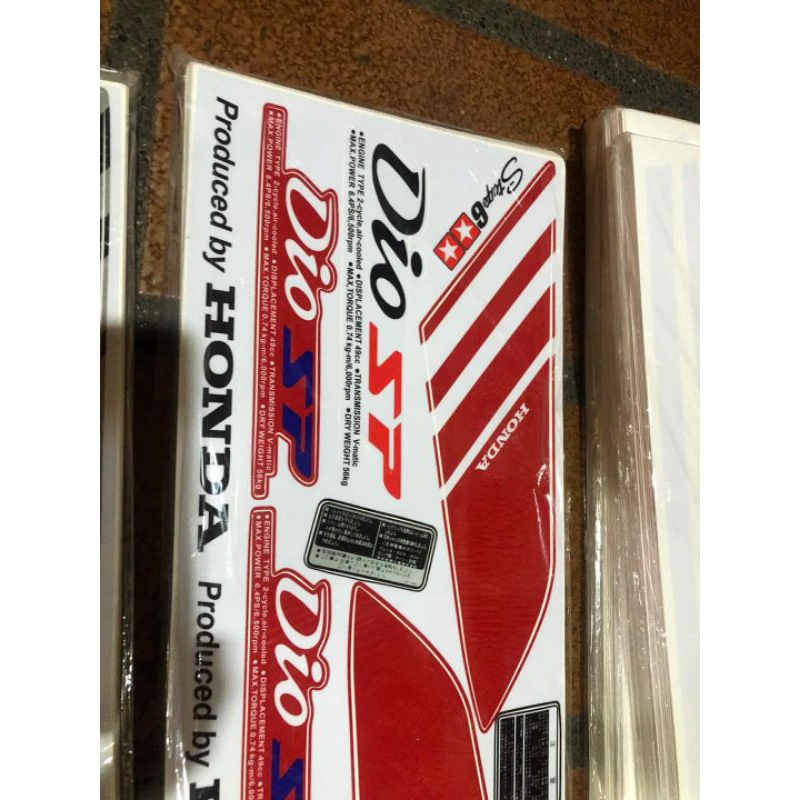 Honda Dio 1 Decal Thailand Made Stock design | Shopee Philippines