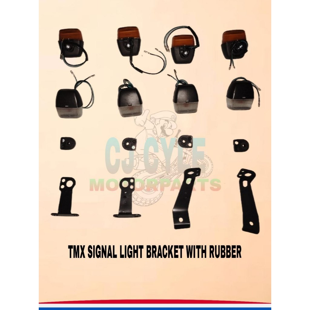 PREMIUM TMX SIGNAL/FLASHER LIGHT BRACKET SET WITH RUBBER | Shopee ...