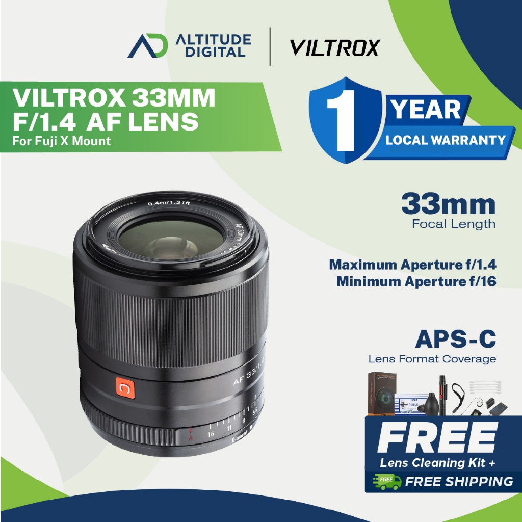 Viltrox Af 33mm F 1 4 Lens Large Aperture Prime Aps C Lens Shopee
