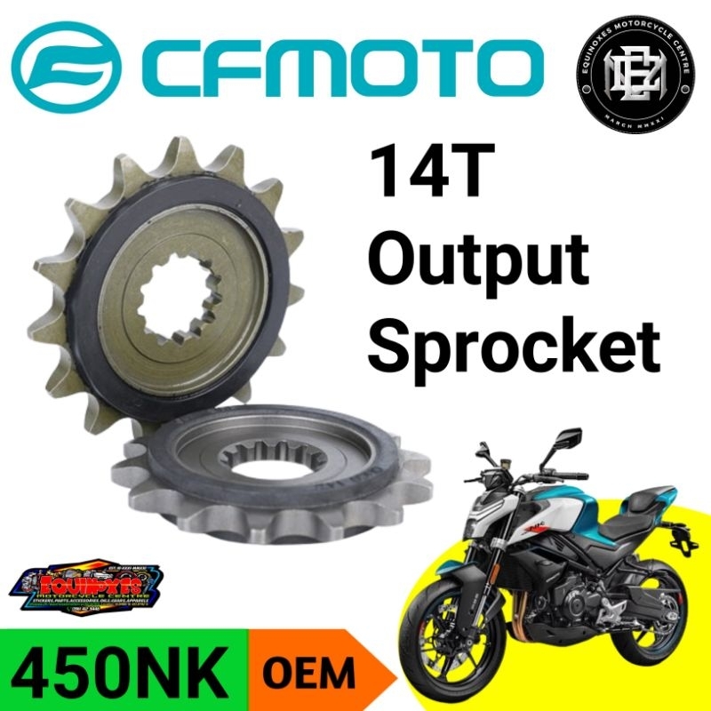 450NK SPROCKET ENGINE 14T 15T STOCK CF MOTO OEM BIG TEETH INSIDE | Shopee Philippines