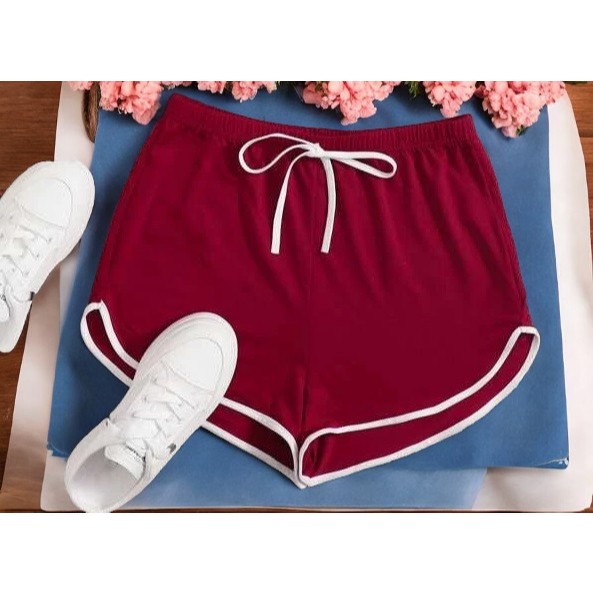 KYU Code KYSH167 Contrast Binding Silky Dolphin Shorts | Shopee Philippines