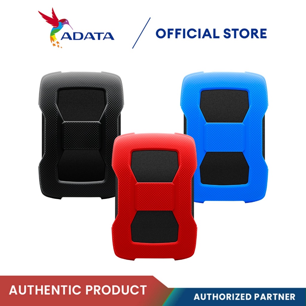 Adata HD330 2TB 2.5" DURABLE USB 3.2 Shock-Resistant Portable HDD External Hard Drive | 2TB ...