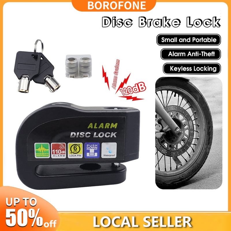 Motorcycle Disc Brake Alarm Lock Anti-theft Lock Wheel Disc Brake Lock ...