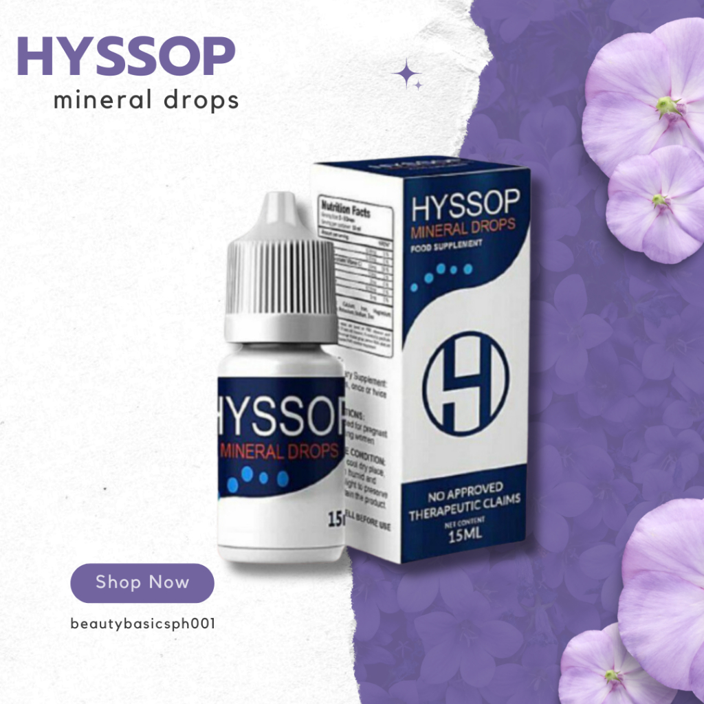 Hyssop Mineral Drops 15ml Original Hyssop Mineral Drops Good for your ...