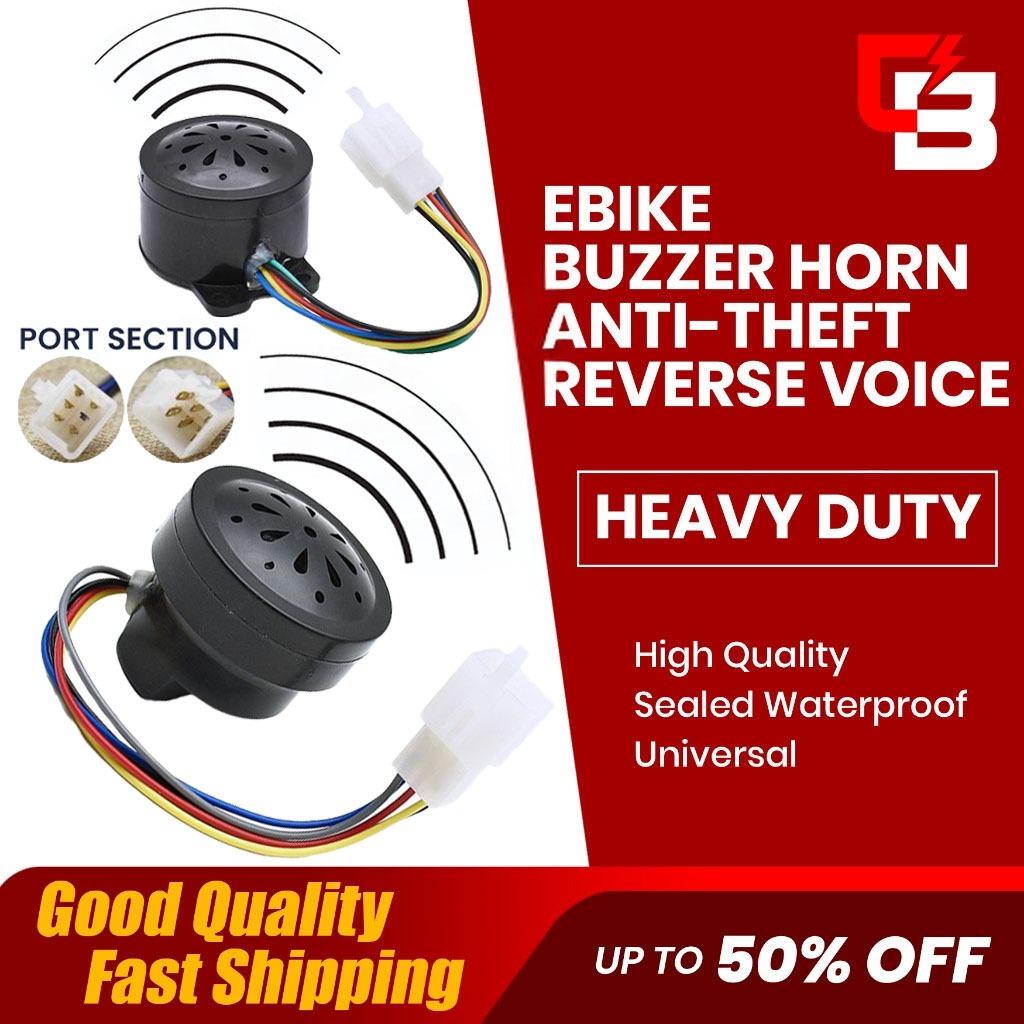 1PCS Electric bicycle buzzer horn anti-theft reversing sound reversing ...